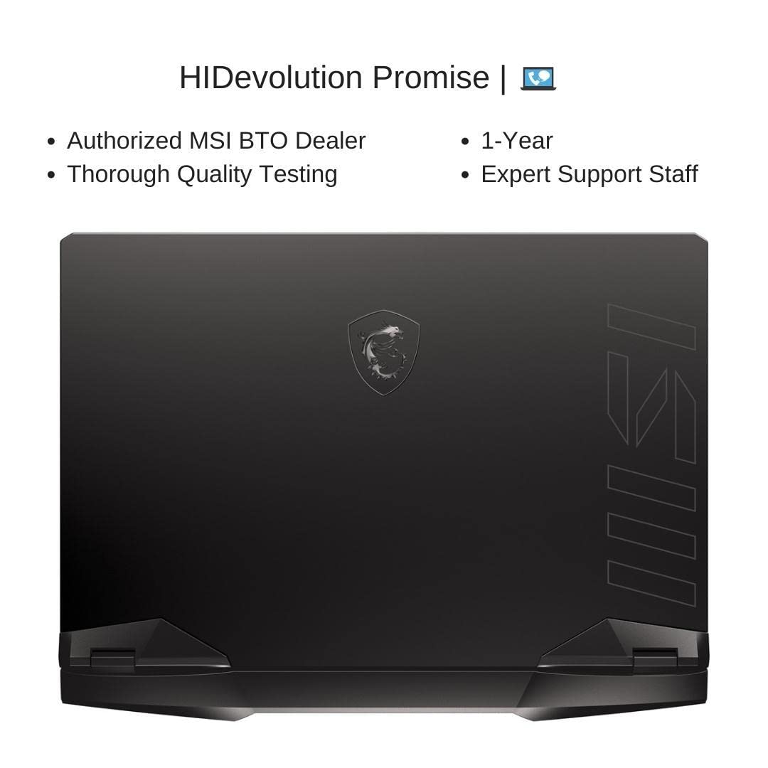 HIDevolution MSI Raider GE67HX 12UGS 15.6" OLED QHD 240Hz, 1.5 GHz i7-12800HX, RTX 3070 Ti, 32 GB 4800MHz RAM, 1 TB PCIe SSD, Windows 11 Pro