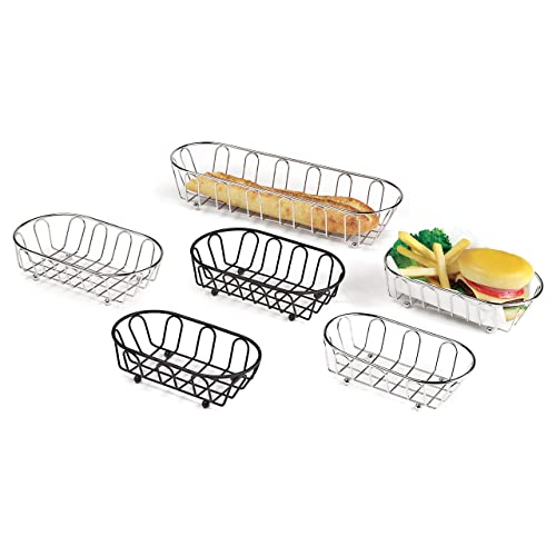 G.E.T. 4-22453 Oblong Metal Wire Bread Basket Metal Specialty Servingware Collection