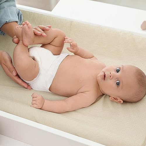Dormlony Organic Cotton Ultra Soft Muslin Changing Pad Cover,Change Table Pad Covers Fit 34×16inches for Boys and Girls (Rainforest Pattern)