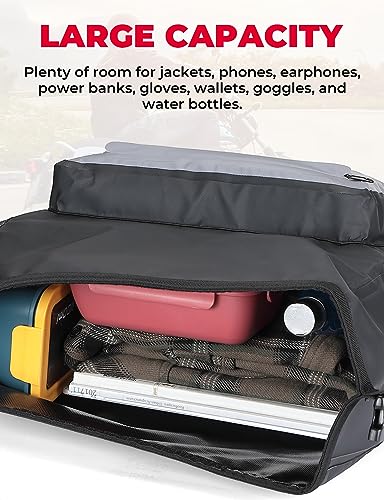 KEMIMOTO 50L Motorcycle Saddlebags with 30L Motorcycle Saddlebags