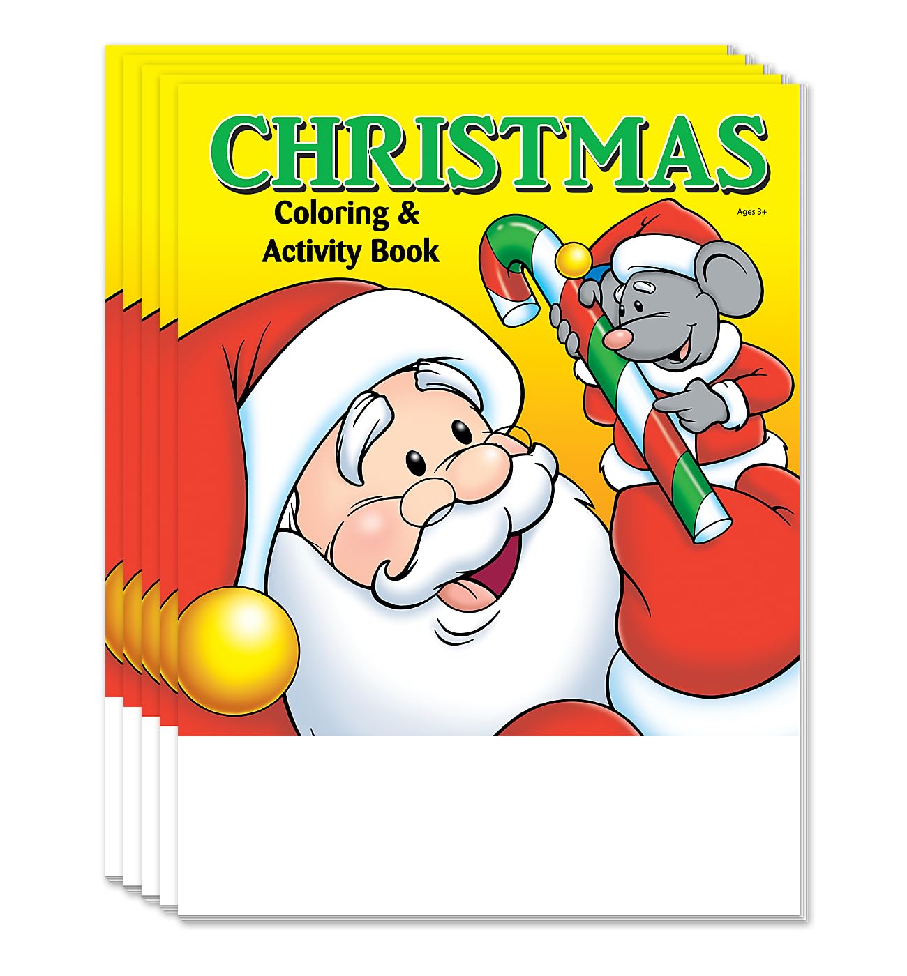 ZOCO - Christmas Coloring Books (25 Bulk Pack, Without Crayons) - Stocking Stuffers, Toys, Holiday, Xmas Party Favors, Activities for Kids