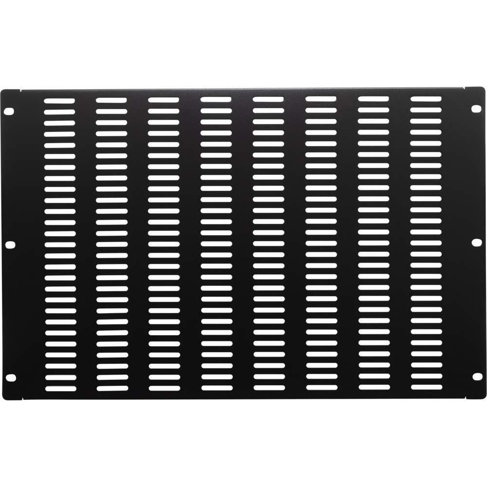 NavePoint 7U Blanking Panel, Slotted, Flanged, 19 inch Wide Network Server Rack or Server Cabinet, Filler Panel, Steel, Hardware Included