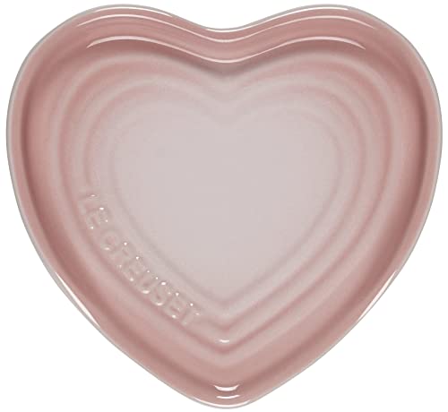 Le Creuset Stoneware Heart Spoon Rest, 5", Shell Pink