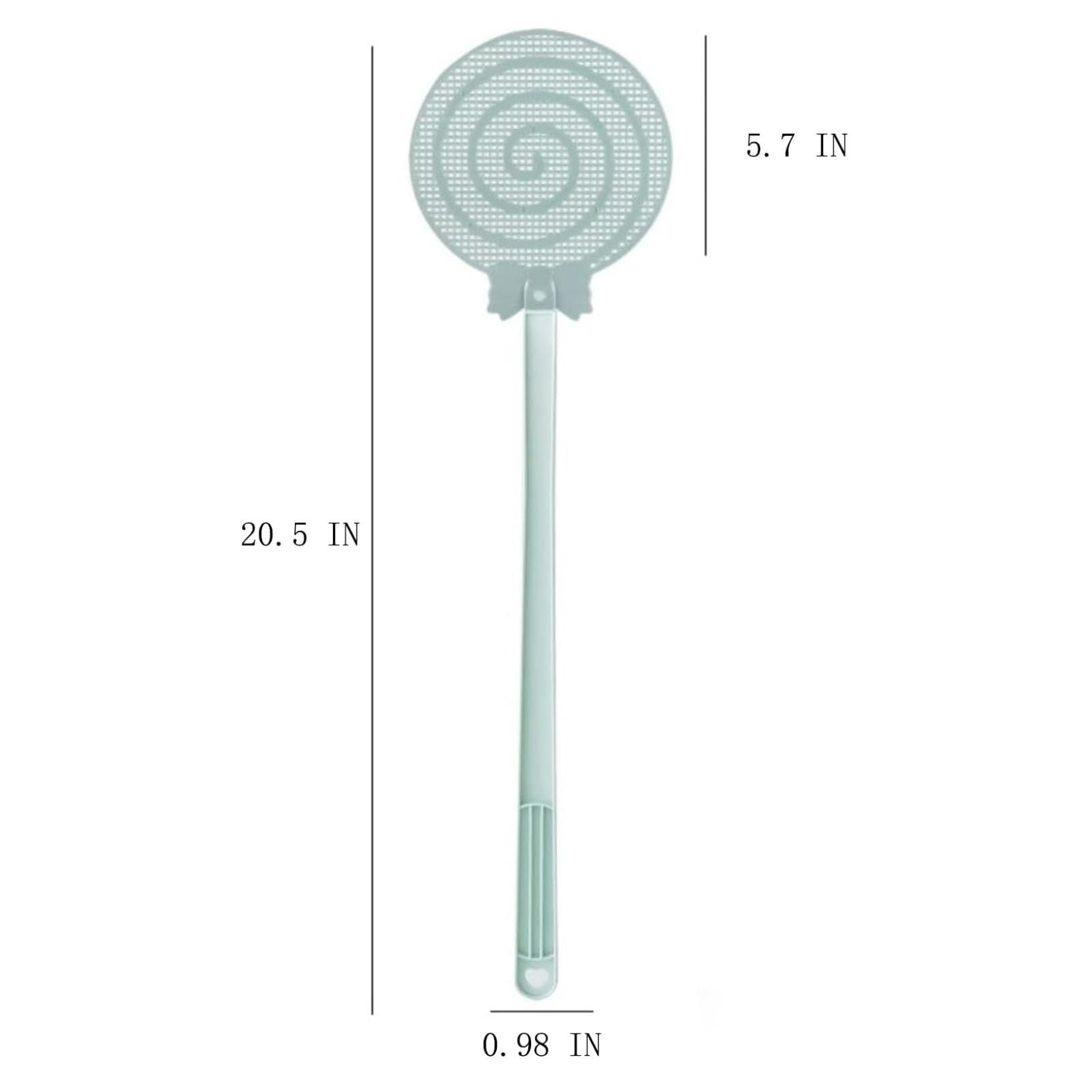 Generic πππ¦ Swatter,Swatter for Indoors,Summer Mesh Long-Handled Manual Swatter for Adult Thickened Candy-Shaped Plastic Swatter (C)