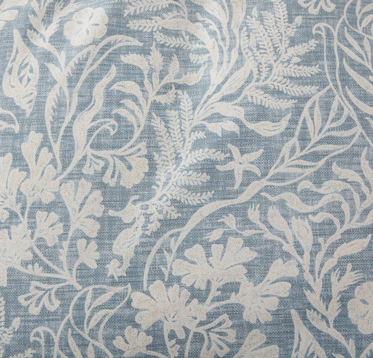 SLEEPBELLA Duvet Cover Queen Size, 600 Thread Count Cotton Beige & Bluish Grey Printed with Luxurious Leaves Pattern Reversible Botanical Comforter Cover Sets, Bedding Set 3Pcs (Queen, Beige Paisley)