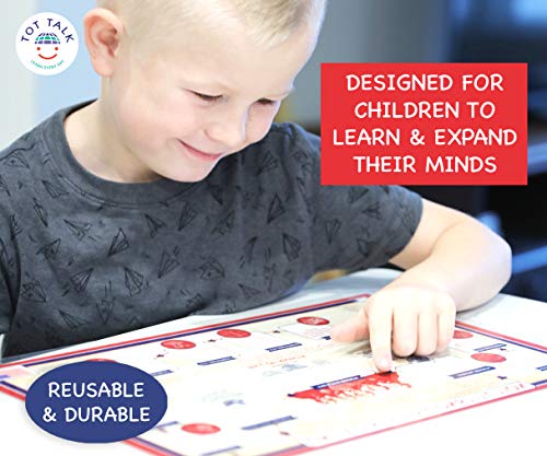 Tot Talk Placemat U.S. Constitution Meal Dining Kids Mat tot1079