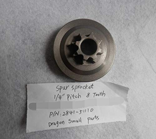 Corolado Spare Parts, T425 Spur Sprocket Od 57mm for Husqvarna T-425 & More Mini Chainsaws Clutch Drum - (Type: Pitch 0.25 Inch 8T)