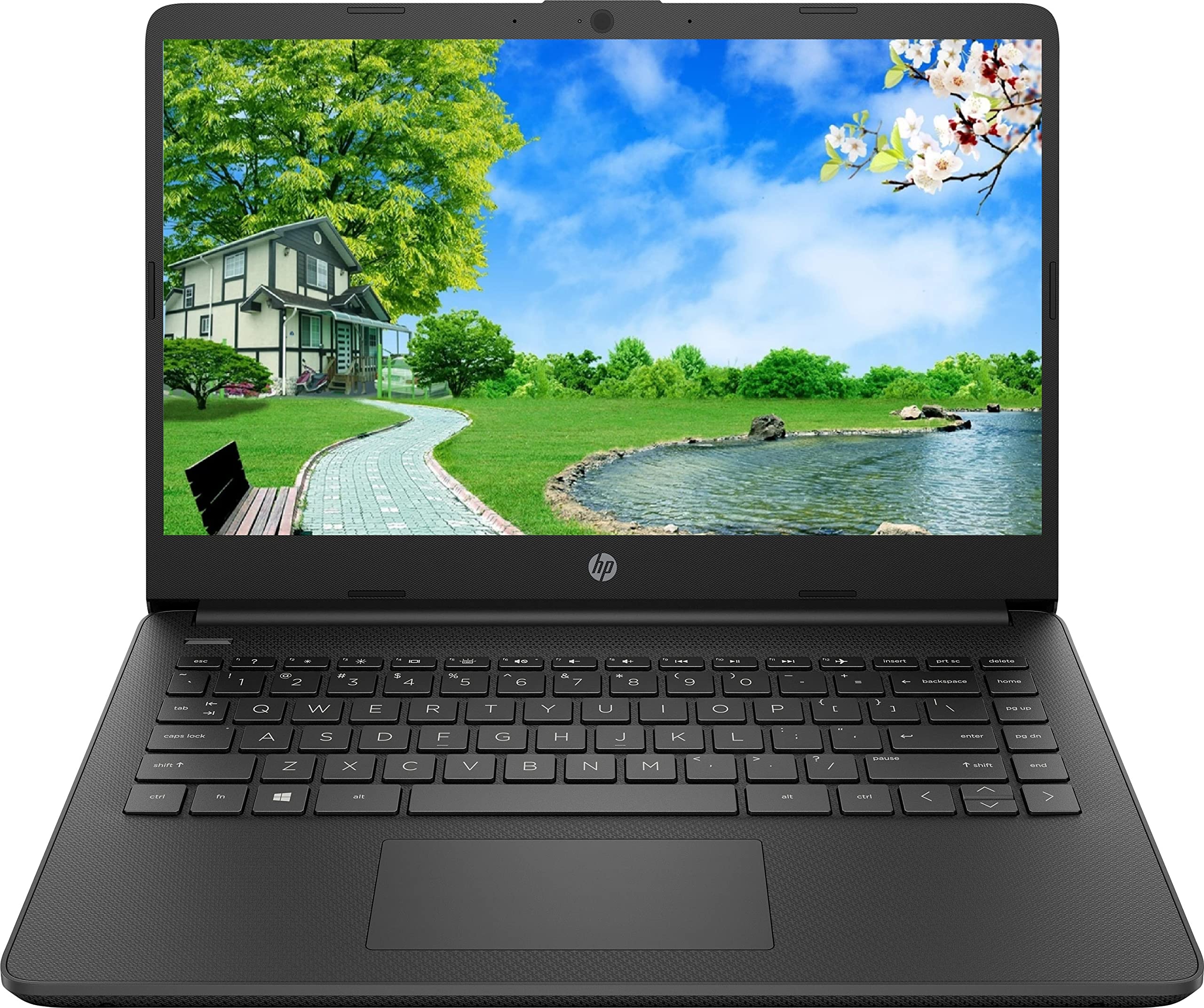 HP Stream 14inch HD Display, Intel Celeron Dual-Core Processor, 8GB DDR4 Memory, 128GB Storage (64GB eMMC+64GB Card),WiFi,Webcam,Bluetooth,1-Year Microsoft 365, Windows 11 S, Jet Black