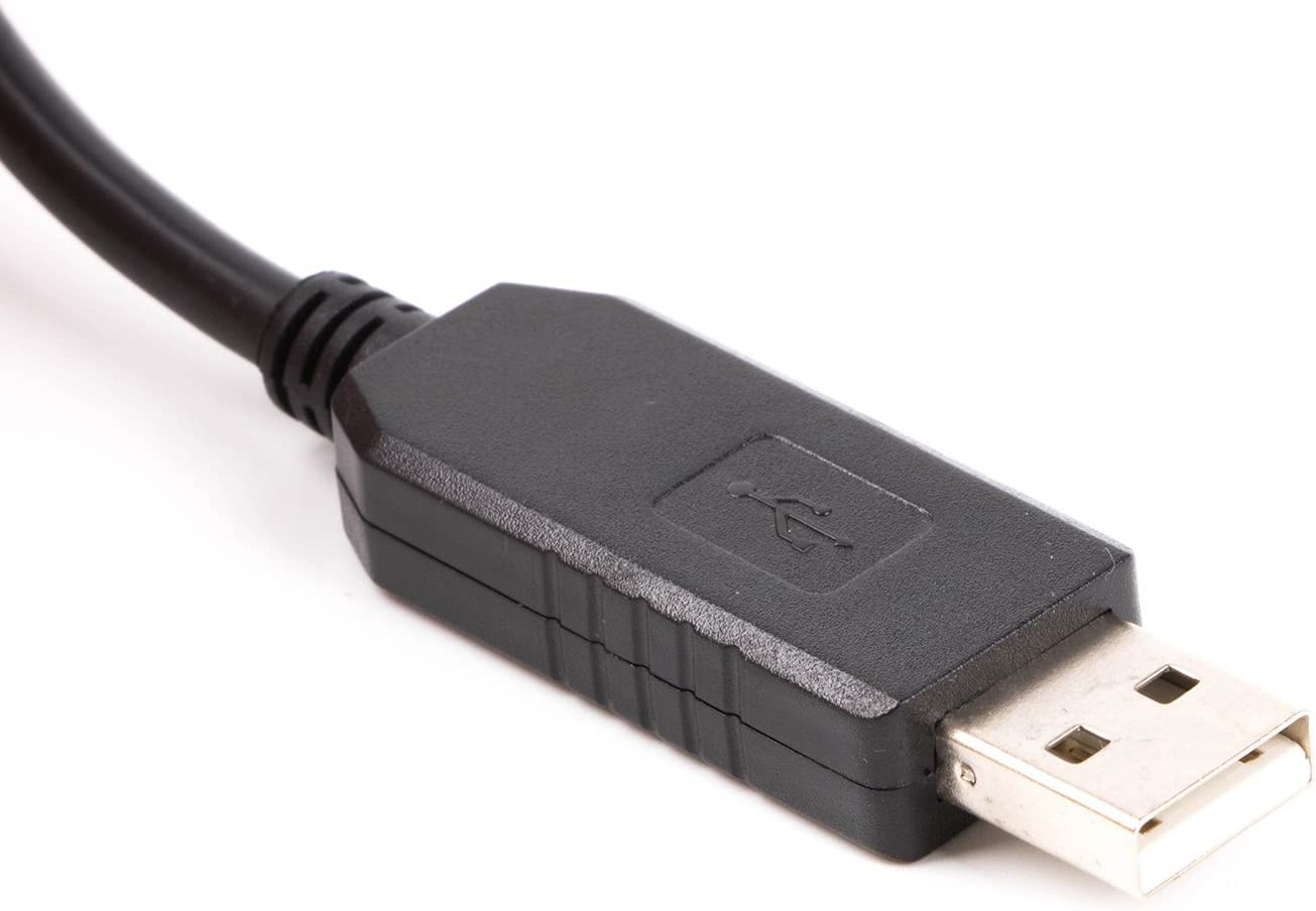 HIQUAY USB Serial DB9 USB to RS232 Female Null Modem Cable Pc Control TV Cable for Windows XP,Windows Vista,7,8,10,Mac OS Linux