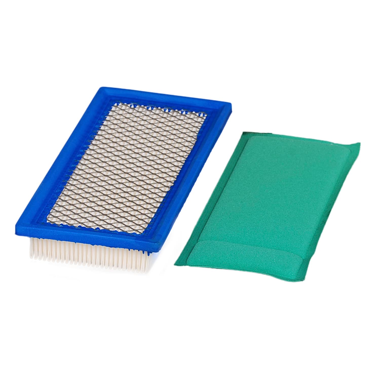 HIFROM 710266 Flat Air Filter Cartridge Cleaner 710268 Pre-Filter with Fuel Filter Spark Plug Kit Compatible with 0710266 185400 235400-245400 fit 9-15 HP Single Cylinder Vanguard Engines