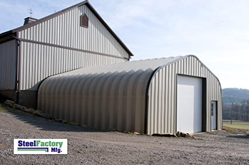 Steel Factory Mfg Prefabricated Steel Arch Building Metal Garage Kit 25x30x13