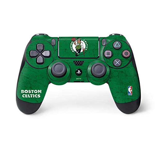 Skinit Decal Gaming Skin Compatible with PS4 Controller - Officially Licensed NBA Boston Celtics Green Primary Logo Design