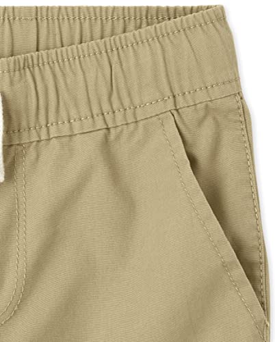 The Children's Place boys Pull on Jogger Shorts, Fin Gray/Flax/Tidal 3 Pack, 8 US