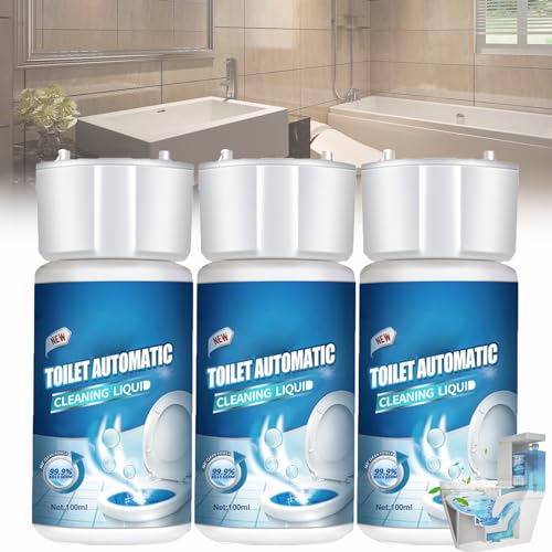 ELEUA Splash Foam Toilet Cleaner,Automatic Powerful Foam Cleaner,Natural Toilet Cleaner,Easy to Use,For Home Bathroom Toilet Decontamination (3PCS/300ML)