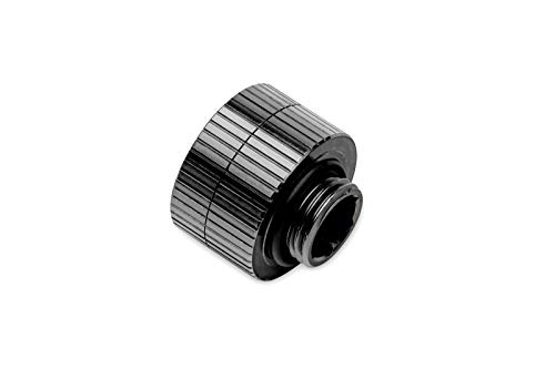 EKWB EK-Quantum Torque 14mm Rotary Male to Female Extender Fitting, Black Nickel