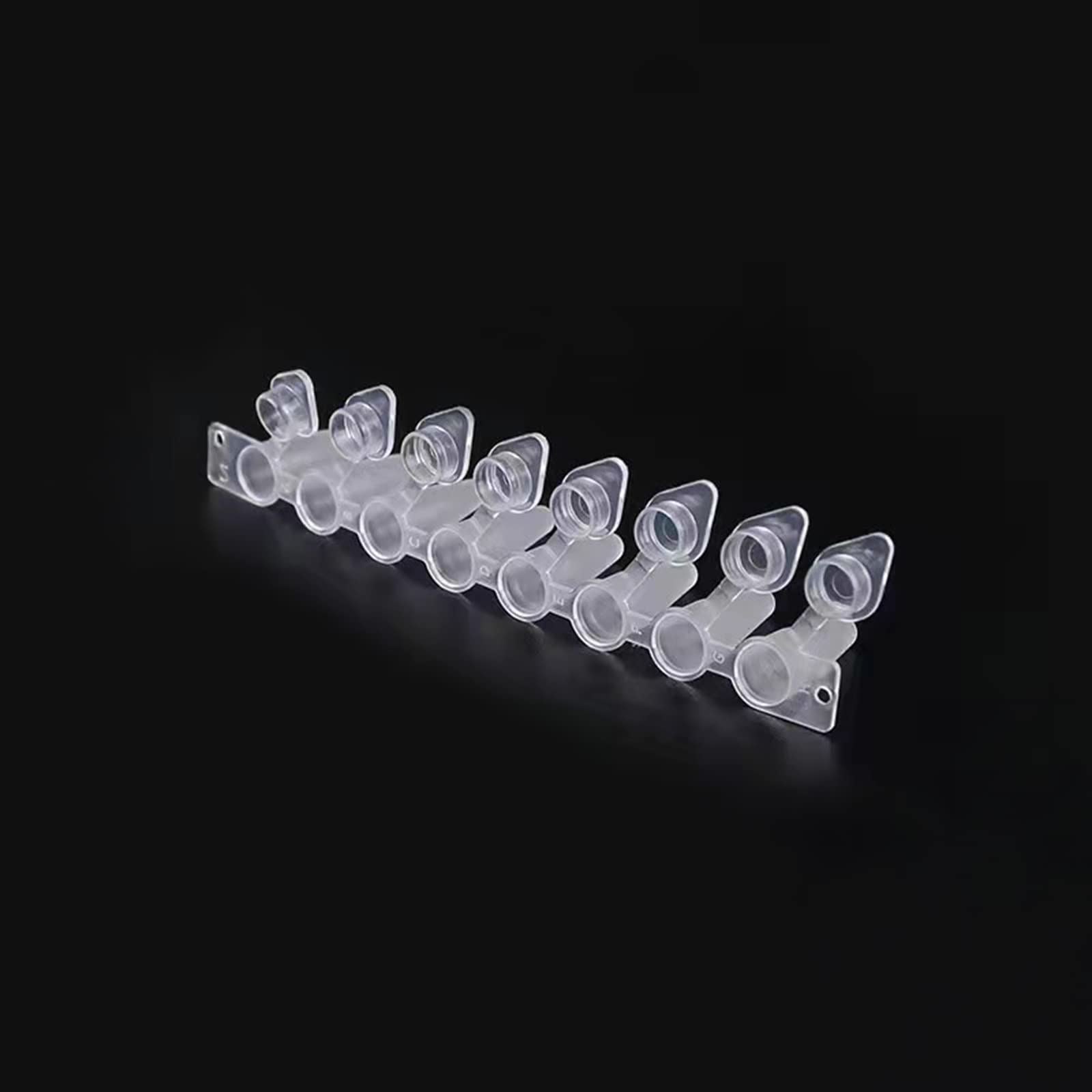 PCR Tubes - 0.2ml PCR Tubes Thin Wall, SHinged Flat Caps Attached,DNase/RNase Free,(125 Strips/Box)