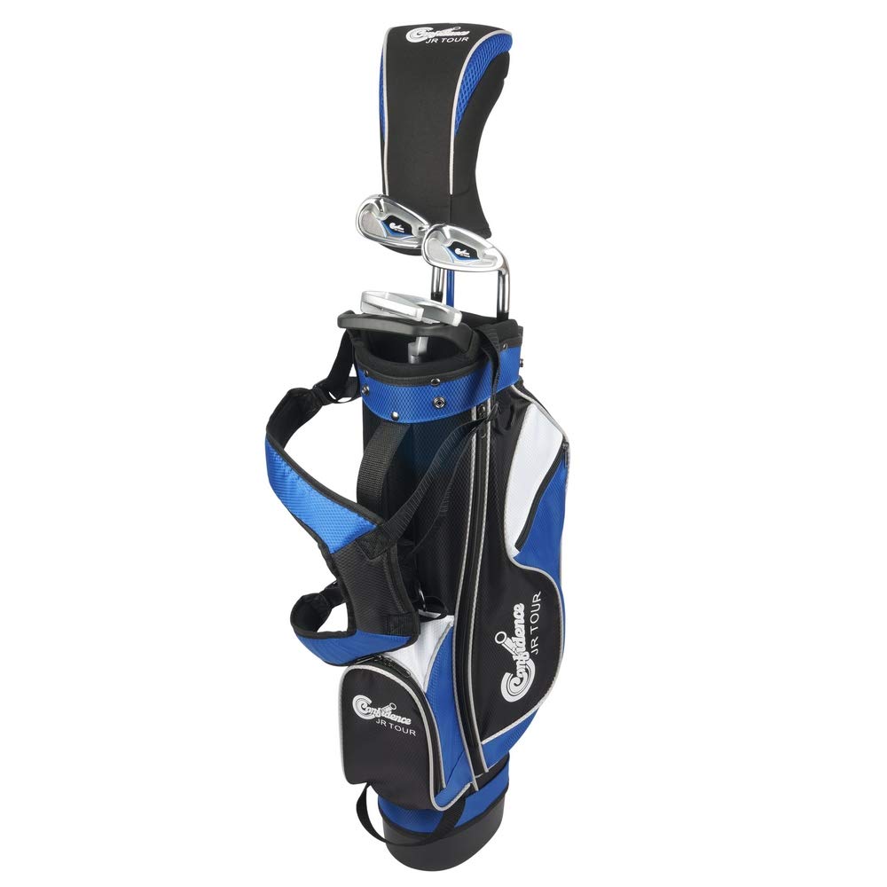 Confidence Golf Junior Golf Clubs Set for Kids Age 8-12 (4' 6" to 5' 1" Tall) - Lefty