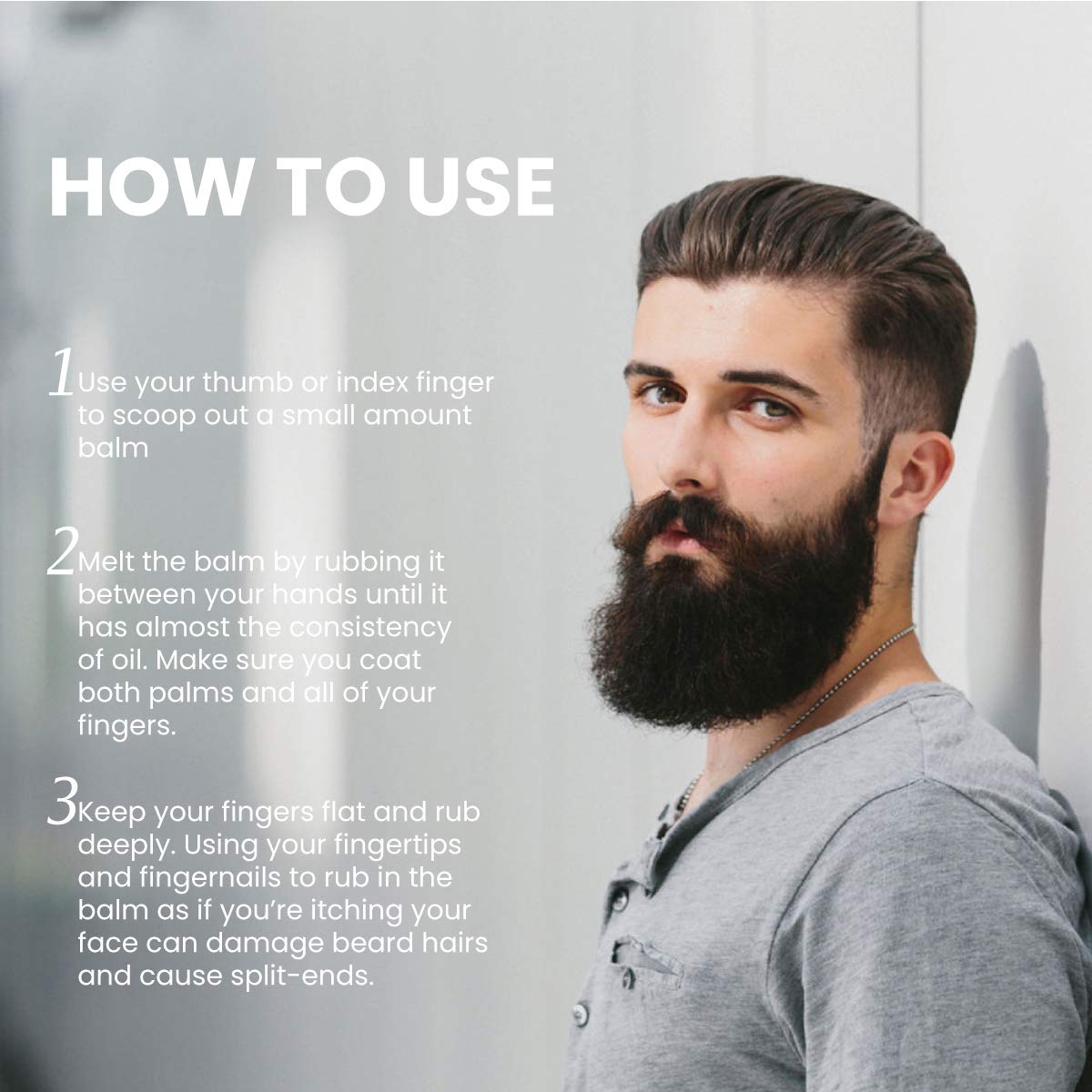 DOVICH Beard Balm, Beard Mustache Maintenance Care, Beard Gift For Men (1 PACK)