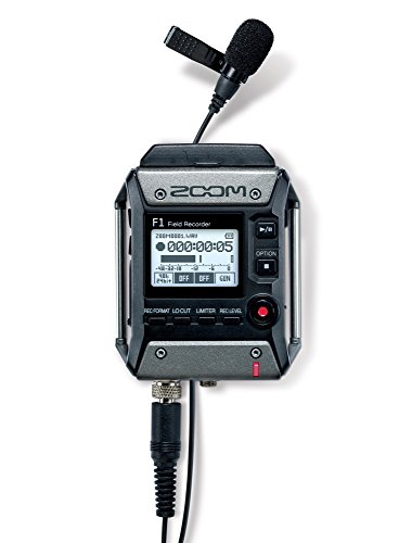 Zoom F1-LP Lavalier Body-Pack Recorder, Audio for Video Recorder, Records to SD Card, Battery Powered, Includes Lavalier Microphone & Zoom CBF-1LP Carrying Case for F1-LP and Accessories