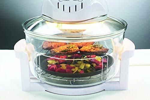 Electric Air Fryer Turbo Convection Oven Roaster Steamer,Halogen Oven Countertop Great for French Fries & Chips