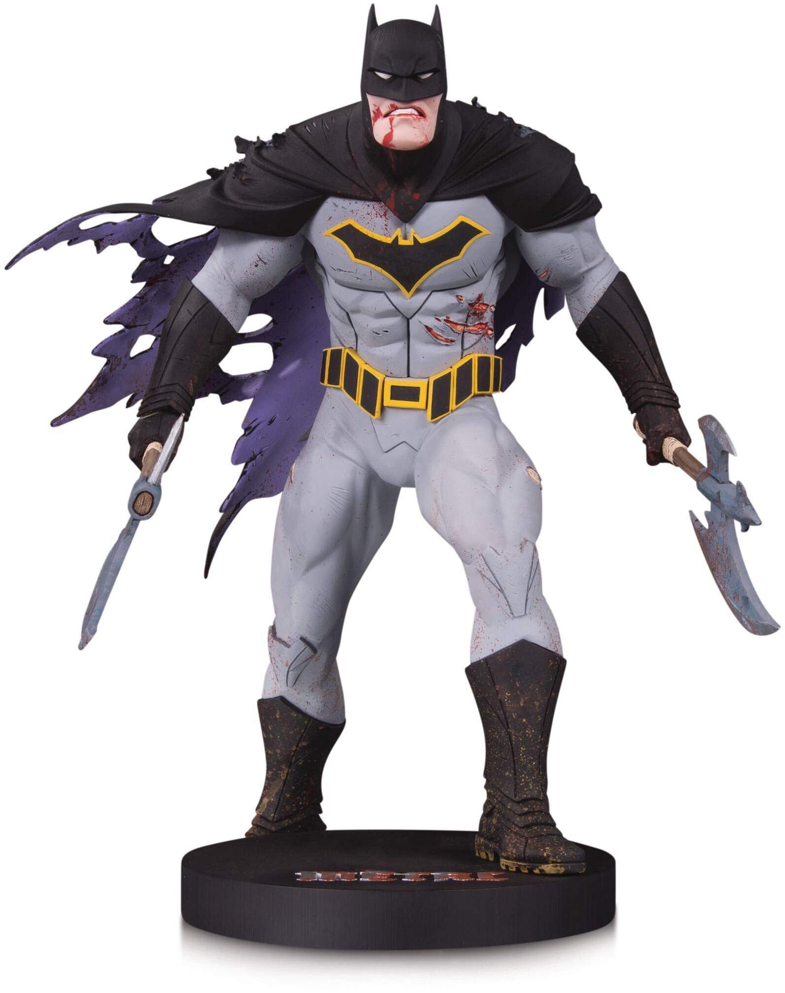 DC Collectibles Designer Series: Metal Batman by Greg Capullo Mini Statue, Multicolor, 12 inches