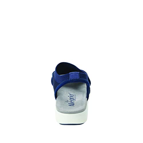 TRAQ by Alegria Qeen Womens Smart Walking Shoe Navy 7 M US