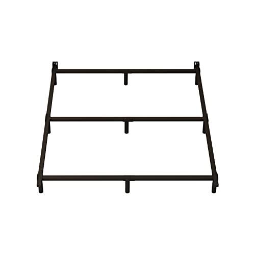 NEW JETO Metal Bed Frame - Sturdy Platform Bed Frame Heavy Duty Non-Slip Bed Frame Black Full Bed Frame 9 Leg Support Easy to Assemble,Suitable for Without Taking Up Space and Easy to Move