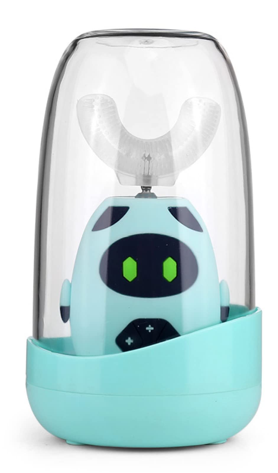 Electronic Toothbrush "Children's Electric Toothbrush Drying USB Charging Cartoon Waterproof U-Shaped Cleaning Toothbrush 2-12 Years Old, Blue Machine [Drying], 2-12 Years Old"