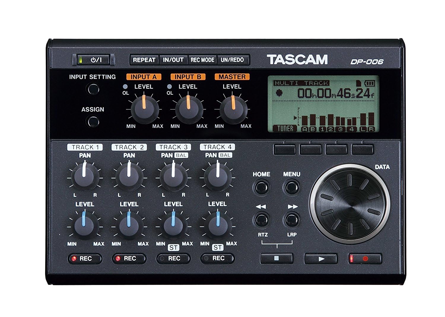 Tascam DP-006 Digital Pocketstudio 6-Track Portable Multi-Track Recorder Bundle with Closed Back Over-Ear Headphone (2 Items)