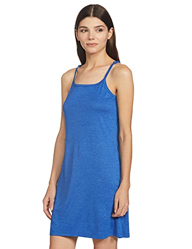 Stylore Nightgown for Women Soft Sleeveless Short Sleepwear Melange Blue XL