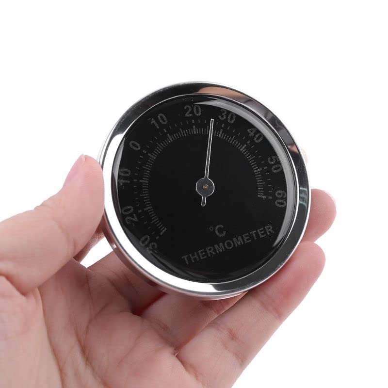 LNYHLXS Mini Round 58mm Car Thermometer for Car Houses Offices Workshops Drop Shipping