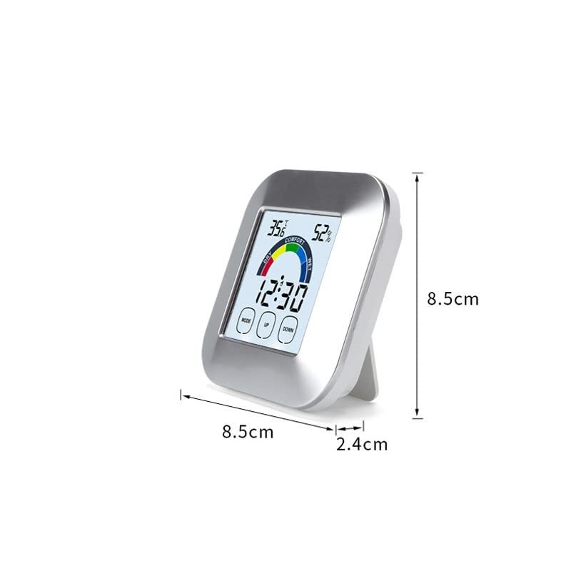 LNYHLXS Multifunctional Electronic Clock Room Thermometer Creative Touch Screen Home Display with Comfort