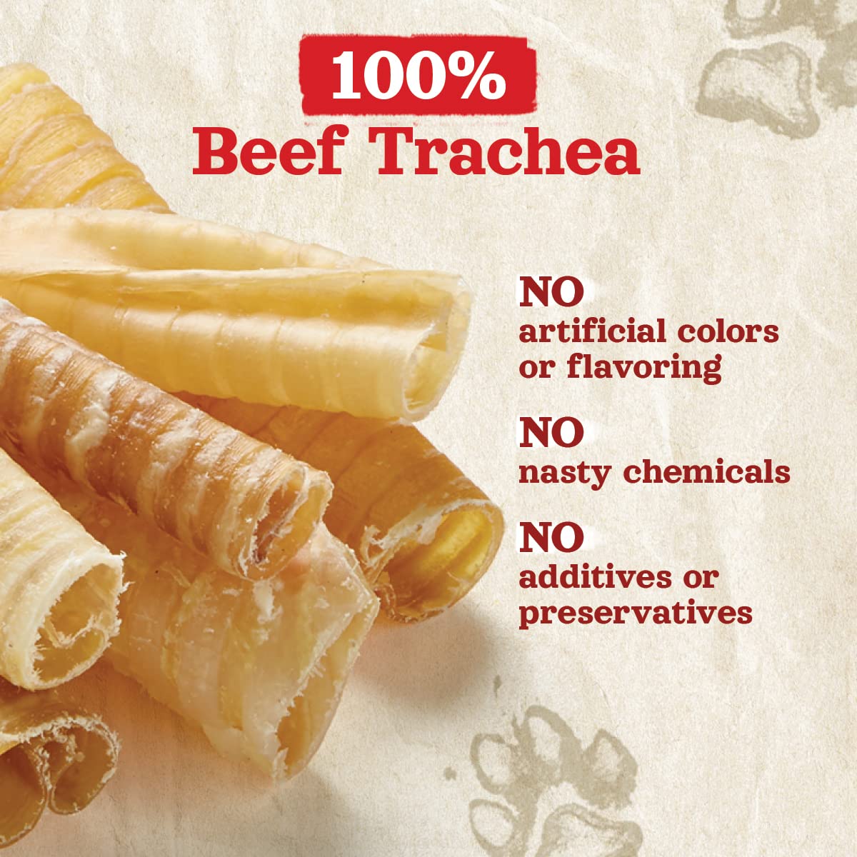 Natural Farm Beef Trachea (12 Inch, 8 Pack), 100% Beef Chews, Natural Glucosamine and Chondroitin for Joint & Hip Mobility, Bone Strength β Low Fat Crunchy & Crispy Treats for All Dogs