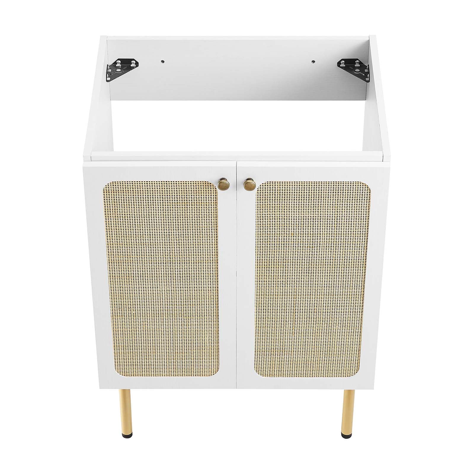 Modway Chaucer 24” Bathroom Vanity Cabinet in White (Sink Basin Not Included), 30 Inches