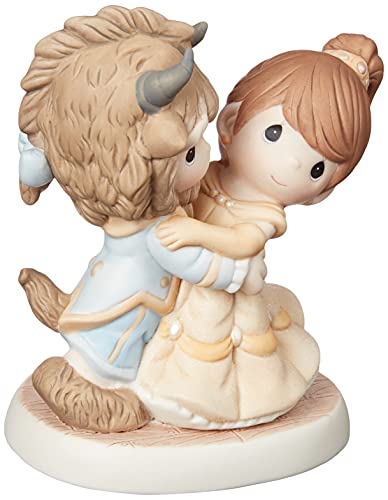 Precious Moments, Disney Showcase Collection, You Are My Fairy Tale Come True, Beauty And The Beast, Bisque Porcelain Figurine, 161013 , Brown