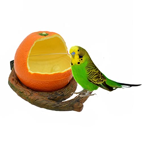 MagiDeal Bird Cage Feeder Parrot Feeding Box Bird Food Feeding Bowl Pet Water Bowl Pet Cage Food Container for Parakeet Budgie Small Animals