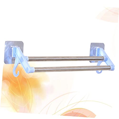 Towel Shelf Door Hanging Bathroom Tissue Holder Towel Rack Wall Mounted Black Towel Holder Black Towel Bar Traceless Towel Rack Practical Towel Rack Traceless Towel Shelf