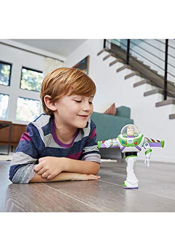 Toy Story Ultimate Walking Buzz Lightyear, 7 in Tall Figure with 20+ Sounds and Phrases, Walking Motion and Expandable Wings, Gift for Kids 3 Years and Older with Expandable Wings