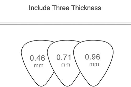 Custom Guitar Picks 12 Pcs, Personalized Add Your Image Text Light Medium Thin Unique Guitar Gift For Bass, Electric & Acoustic Guitars