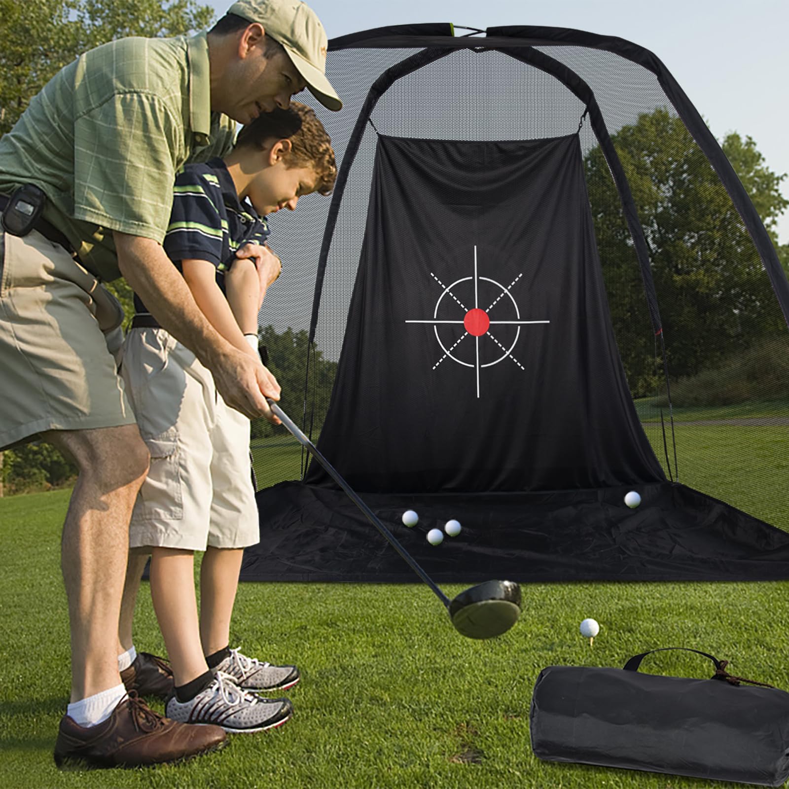 Golf Nets for Backyard Driving Golf Nets Indoor Golf Net Golf Practice Net Golf Driving Nets for Backyard Portable Golf Nets for Kids 8X6X5FT