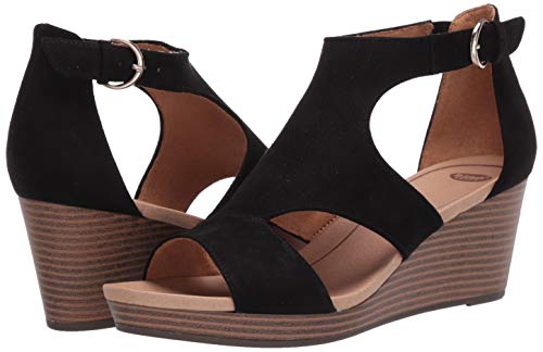 Dr. Scholl's Shoes Women's Elia Ankle Straps Sandal, Black, 8
