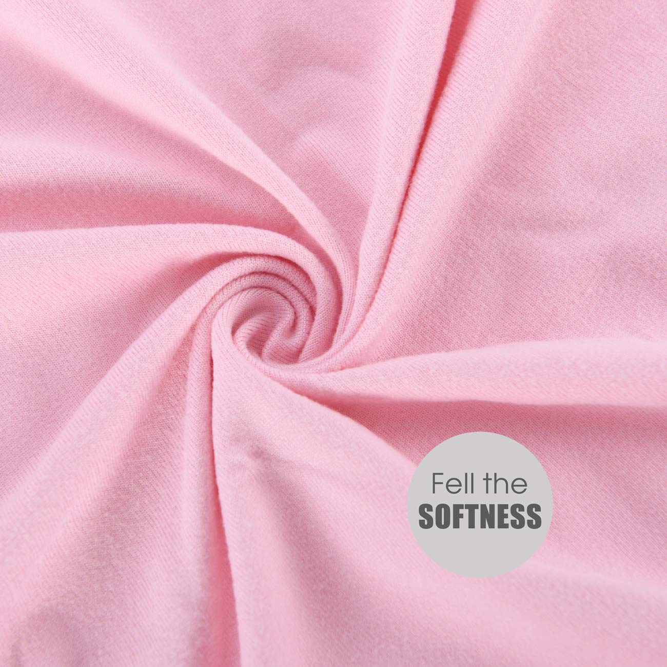 COSMOPLUS Stretch Fitted Pack n Play Playard Sheets 2 Pack for Mini Crib Sheet Set,Pack n Play Mattress Cover, Ultra Stretchy Soft,Pink