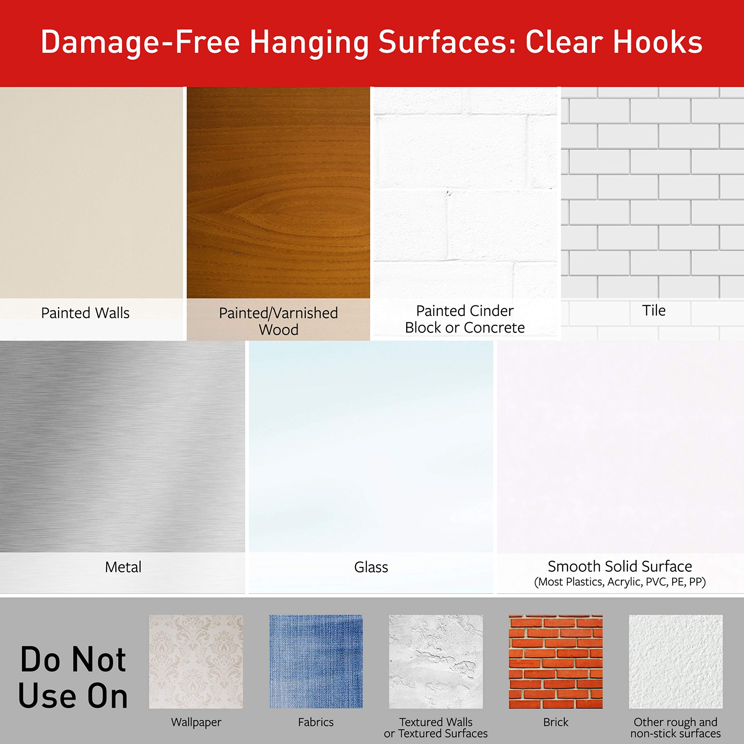 Command 17091CLR-VP Clear Strips, 2-Pack Medium, 12 Hook, Count
