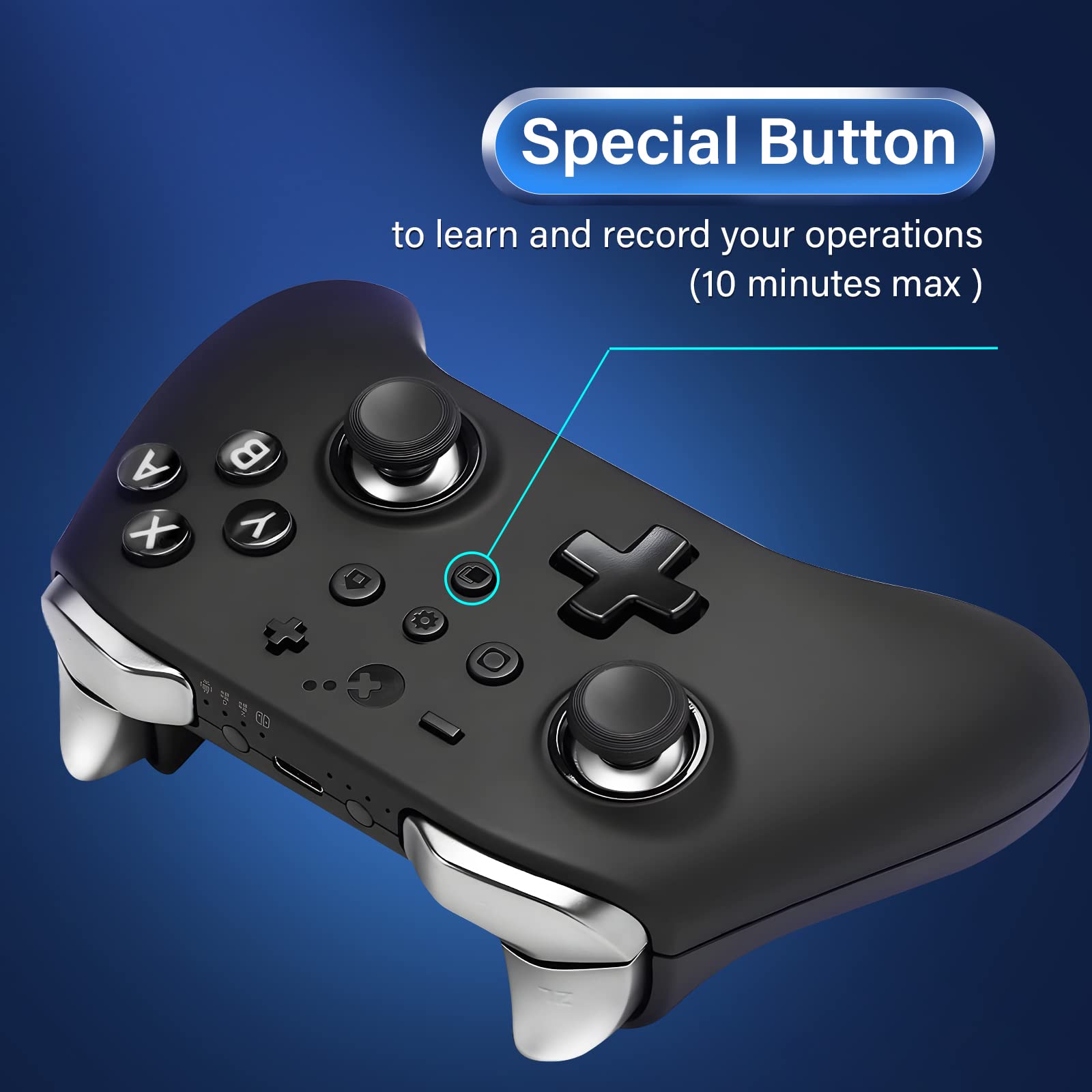 GuliKit KingKong 2 Pro Wireless Controller for Switch/Switch OLED/PC/MacOS/Android and iOS, First Bluetooth Controller with Hall Effect Joystick, Auto Pilot Gaming