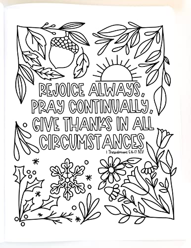 The Bible Coloring Book for Girls: Color 40 Cute Designs of Inspirational Verses & Christian Artwork