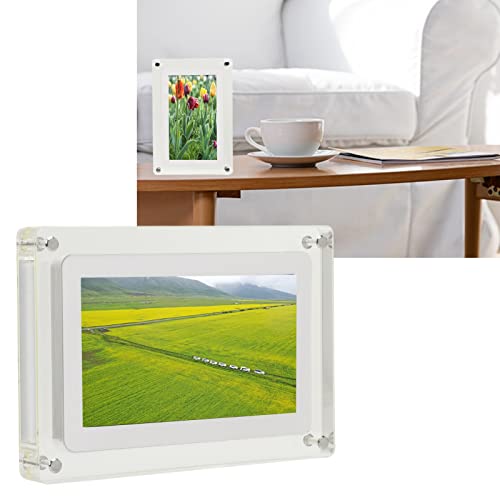 Electronic Photo Album, 4GB Internal Memory 100 to 240V Digital Picture Frame with Speaker for Home Decoration (US Plug)