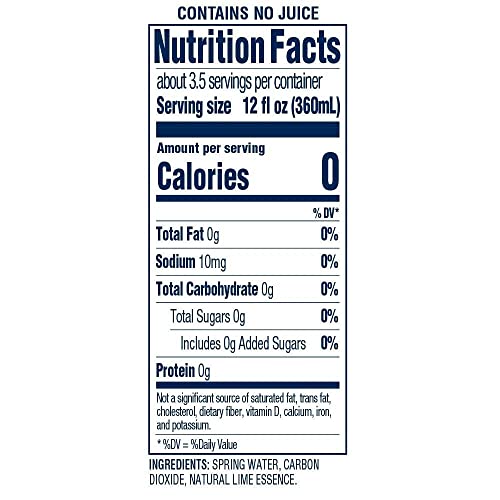 Crystal Geyser Natural Flavored Sparkling Spring Water, Lime,(Pack of 12), Large 42 oz Bottles, No Artificial Ingredients or Sweeteners, Carbonated, Non GMO