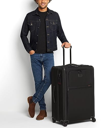TUMI Alpha 3 Extended Trip Expandable 4-Wheeled Packing Case Suitcase - Great for Extended Travel of Shared Packing - Rolling Luggage for Men and Women - Black