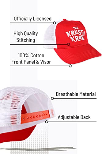 SpongeBob SquarePants Sponge Bob Square Pants The Krusty Krab Logo Adult Men's Snap Back Dad Baseball Cap Women's Snapback Fathers Hat