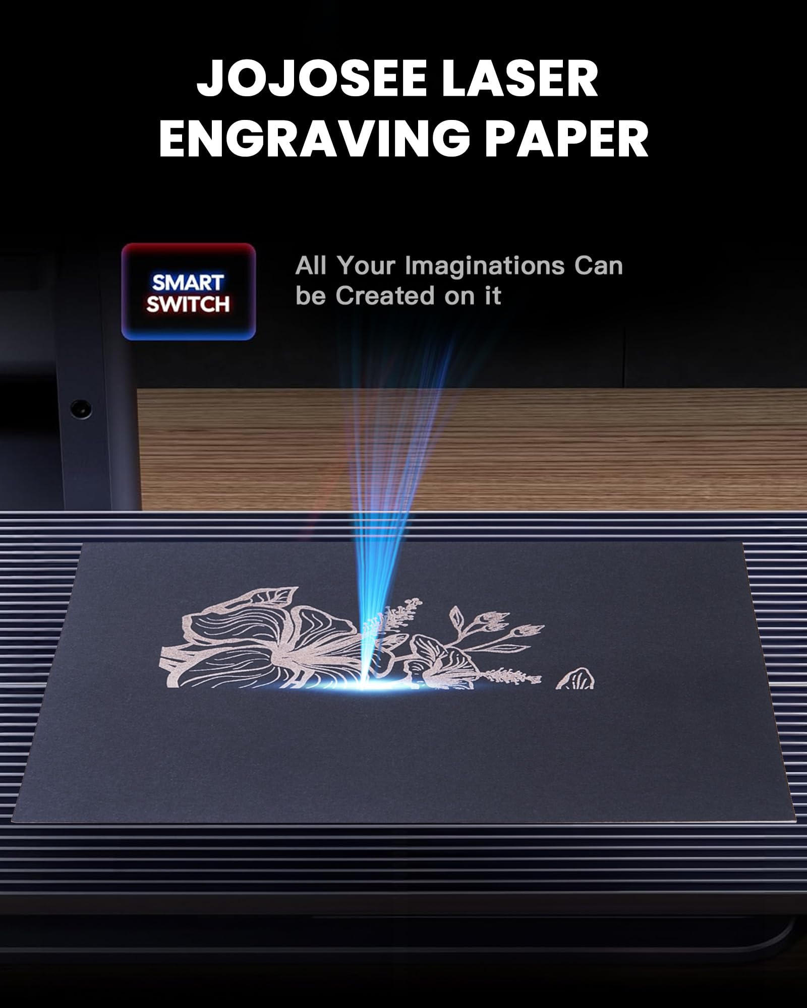 JOJOSEE Laser Engraving Marking Paper, 30Pcs Laser Engraving Marking Color Paper, 5.8"x 3.9" Laser Engraver Machine Tools for Laser Cutting and Marking Machine